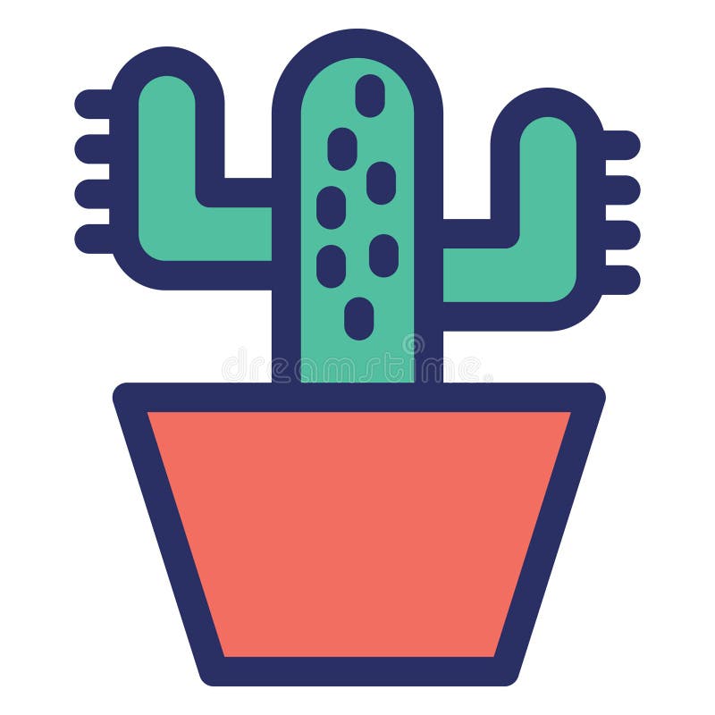 Basic RGB Cacti, Cacto Vector Icon Which Can Easily Modify or Edit ...