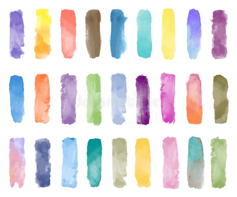 Colorful Watercolor Patch Background Vector Stock Vector - Illustration ...