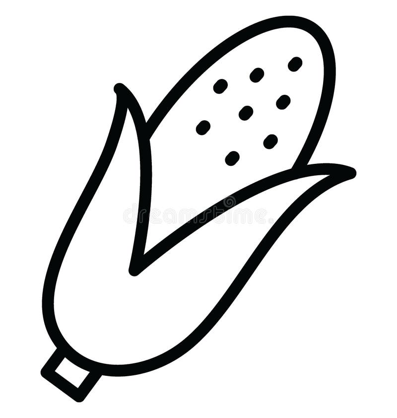 Basic RGB Corn Isolated Vector Icon Which Can Easily Modify or Edit ...