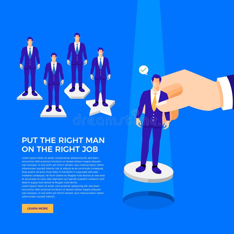 Put Right Man Right Job Stock Illustrations – 38 Put Right Man Right ...