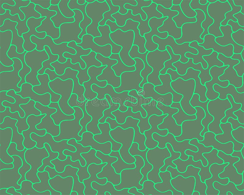 Seamless Green Camouflage Texture Pattern Vector. Military Textile ...