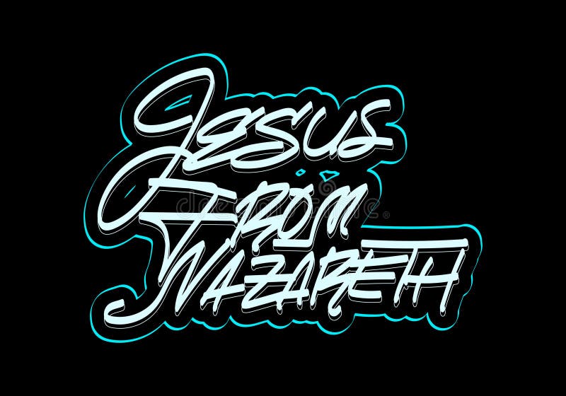 Basic RGB JESUS SON of GOD Word Graffiti Tag Style Stock Vector ...