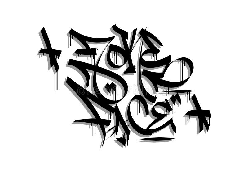 Basic RGB JOKE FACE Word Graffiti Tag Style Stock Vector - Illustration ...