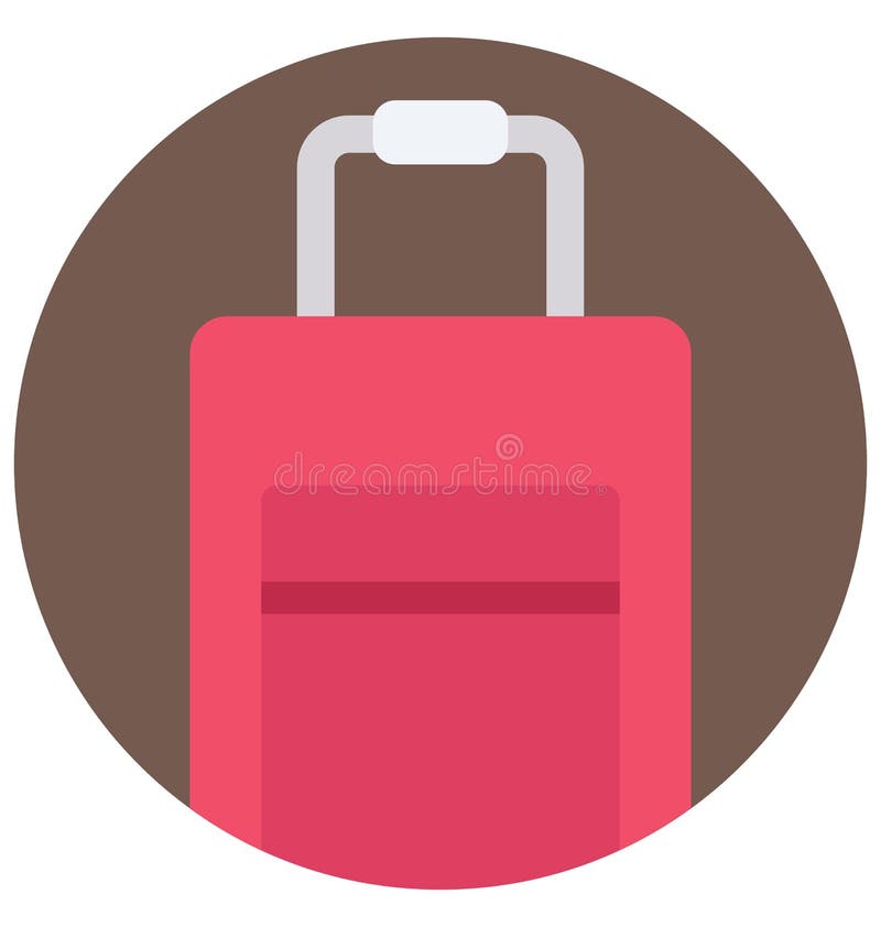 Basic RGB Luggage Color Isolated Vector Icon that Can Be Easily ...