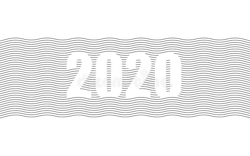 2020 Modern Abstract Design for Banner or New Year Calendar Stock ...