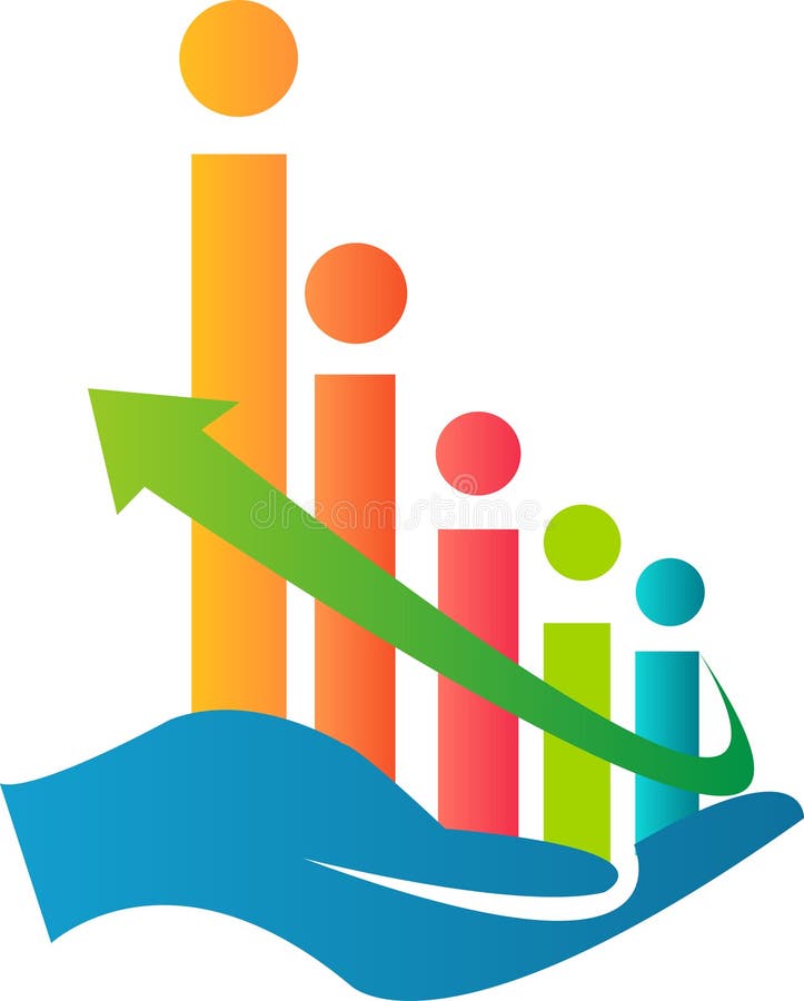 Finance and Business Statistics Logo Stock Illustration - Illustration ...