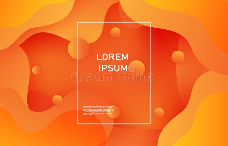Template for Orange Website Abstract Background Modern Design. Stock ...