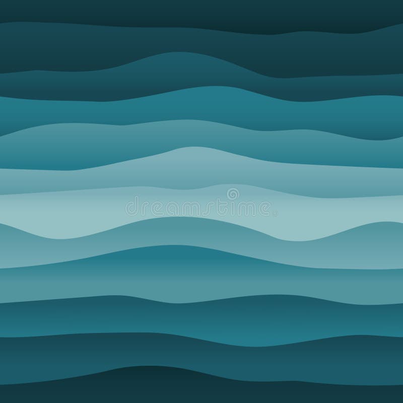 Wavy Stripes Seamless Pattern. Vector Illustration with Gradient Stock ...