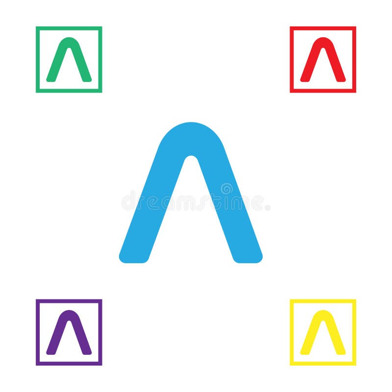 Line Letter a Logotype. Abstract Moving Airy Logo Icon Design, Ready ...