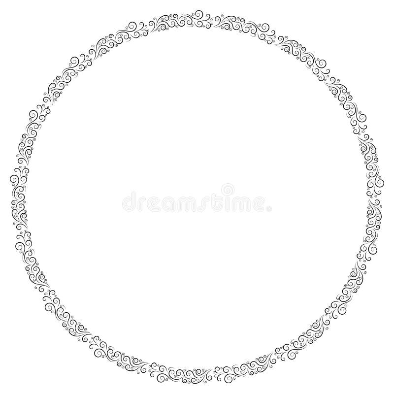Basic RGBRound Frame for Decorative Design. Greeting Card Vector ...