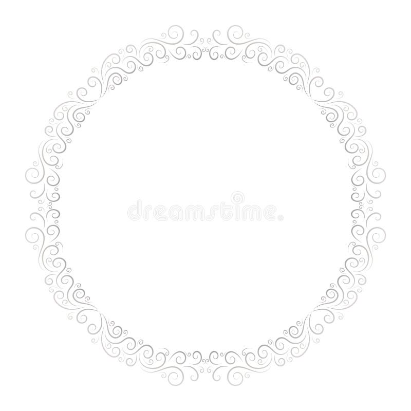 Basic RGBRound Frame for Decorative Design. Greeting Card Vector ...