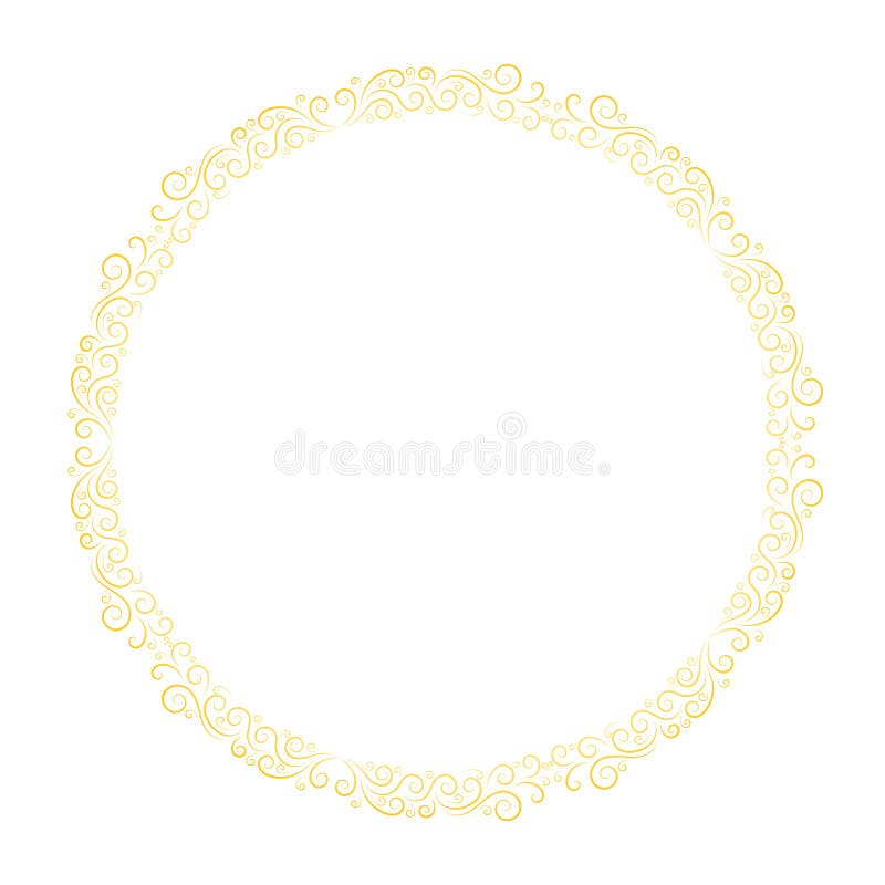 Basic RGBRound Frame for Decorative Design. Greeting Card Vector ...