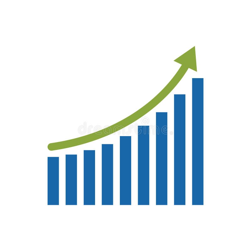 Vector Bar Chart Illustration, Business Graph. Data Growth Diagram ...