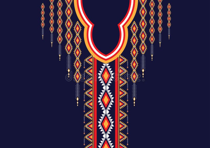 Neckline_07 stock vector. Illustration of print, decorative - 294125949