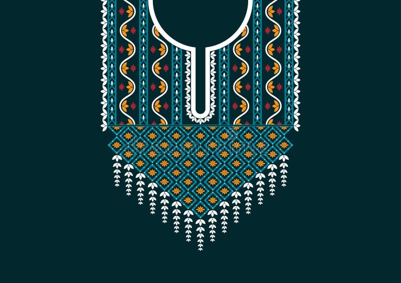 Neckline_07 stock vector. Illustration of print, decorative - 294125949