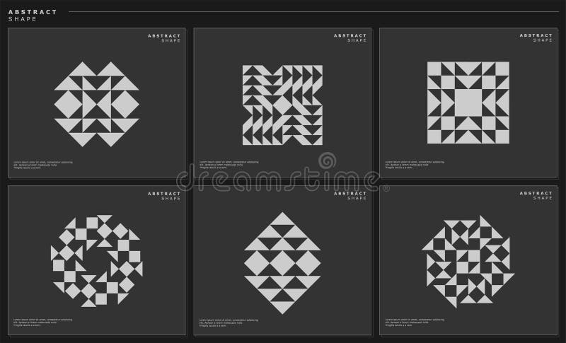Basic Shape Elements Logo Graphic Vector. Modern Sharp Abstract Design ...