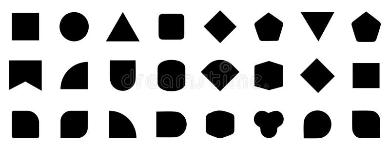 Basic Shape. Geometric Formal Shape. Modern Trendy Minimalist Basic ...