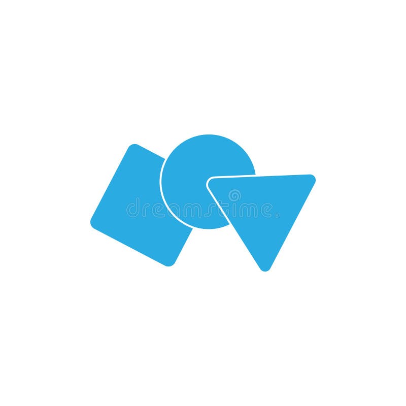 Linked Basic Shape Kid Learn Design Logo Vector Stock Vector ...