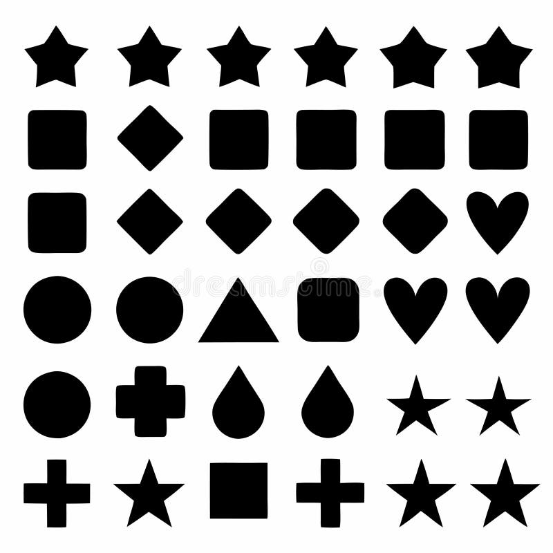 Simple Silhouette Shapes