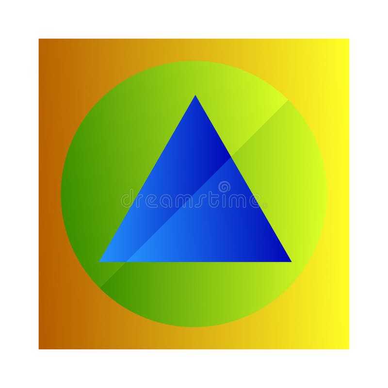 Basic Shapes Logo Element. Triangle, Square, Circle Logo, Icon Stock ...