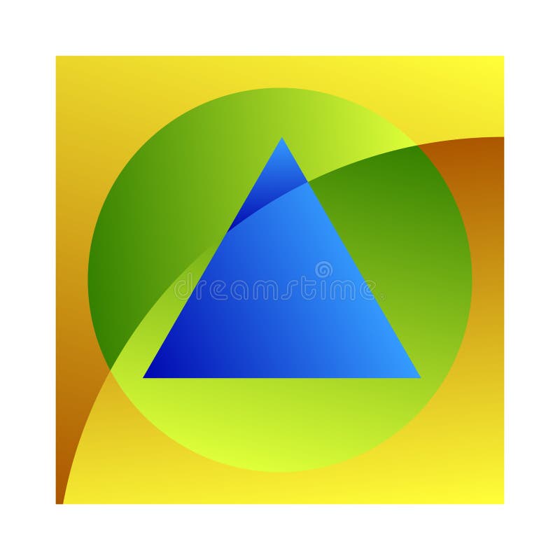 Basic Shapes Logo Element. Triangle, Square, Circle Logo, Icon Stock ...