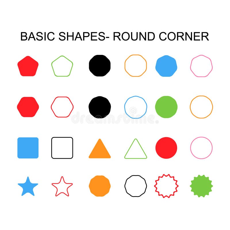 Basic Shapes stock illustration. Illustration of cone - 5307859