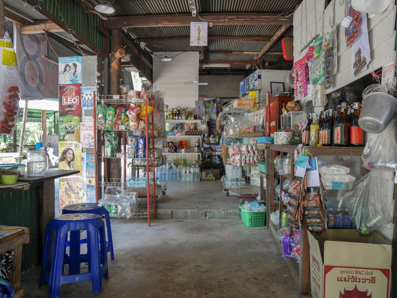 Interior of a Simple Grocery Editorial Image - Image of drinks ...