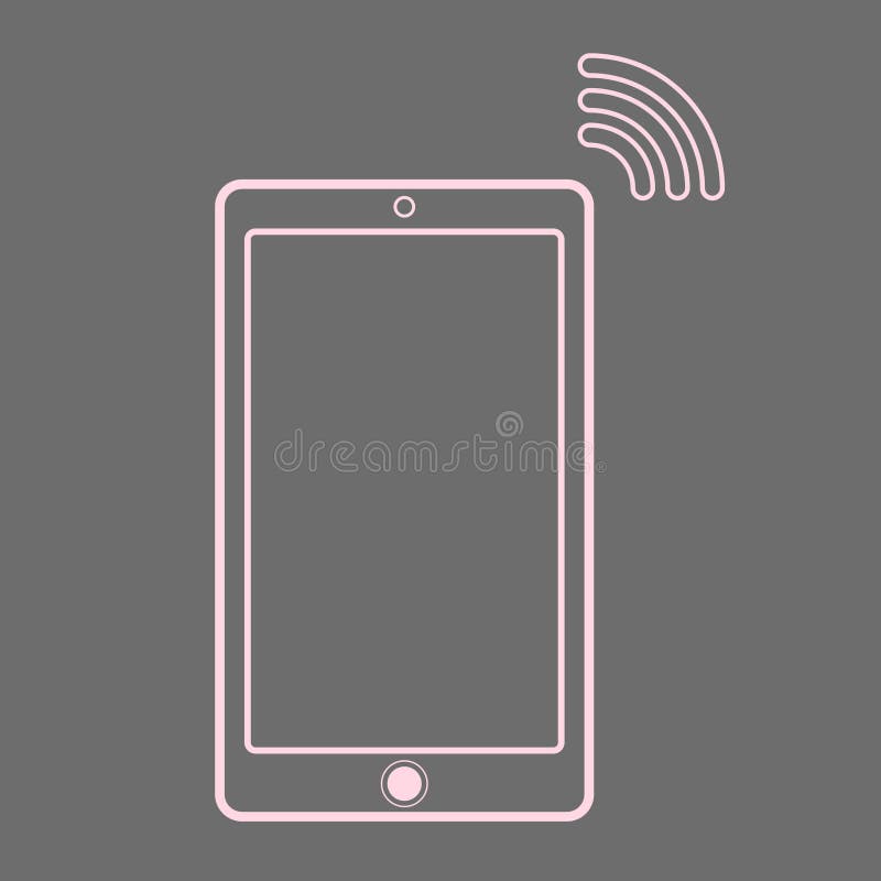 Basic Smartphone Illustration Art. Stock Illustration - Illustration of ...