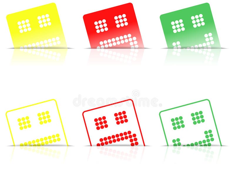 Basic Smilies Symbols Nested in Pad Stock Vector - Illustration of icon ...