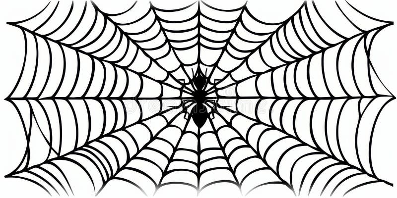 Basic Spider Web Wall Decals for Halloween Stock Illustration ...