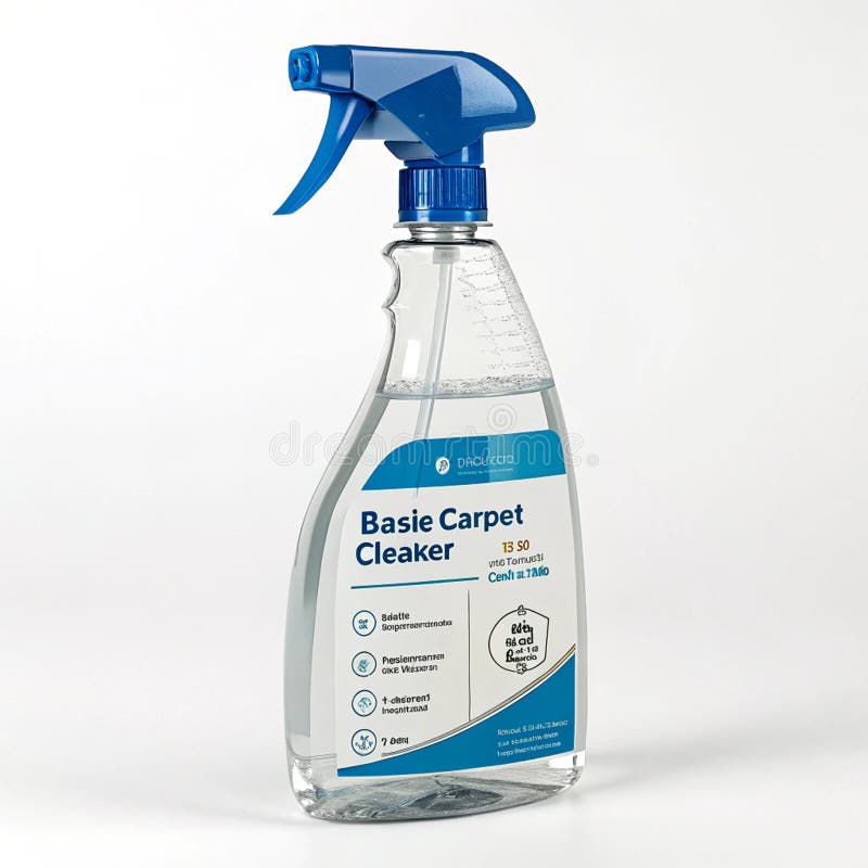 Basic Spray Bottle Carpet Cleaner Stock Illustration - Illustration of ...