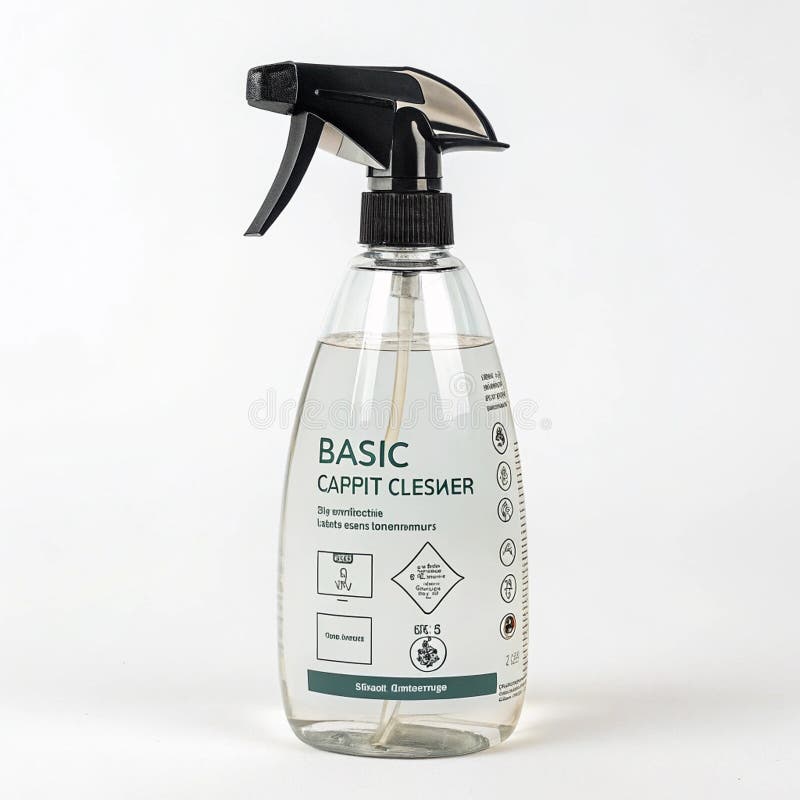 Basic Spray Bottle Carpet Cleaner Stock Illustration - Illustration of ...