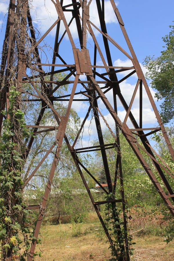 Basic Structure Part of Electric Pylon Stock Photo - Image of energy ...