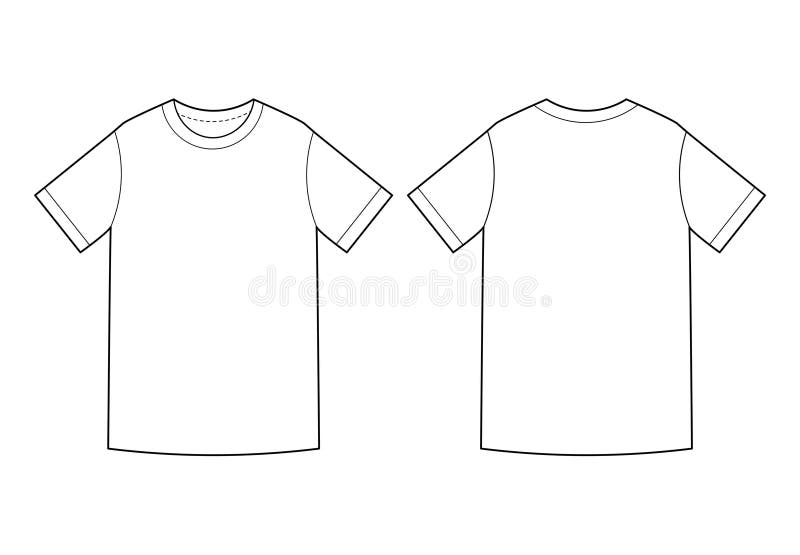 T Shirt Technical Drawing Stock Illustrations – 1,684 T Shirt Technical ...