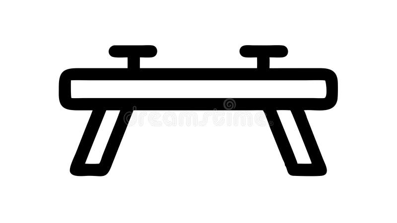 Basic Table Outline Vector Icon for Surface Furniture, Vector Design ...