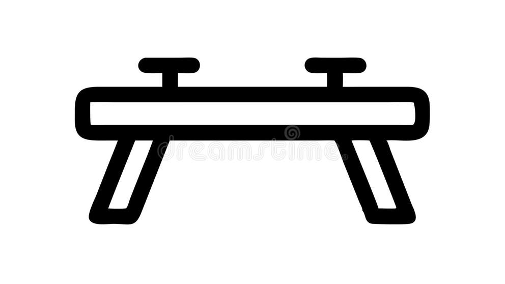 Basic Table Outline Vector Icon for Surface Furniture, Vector Design ...