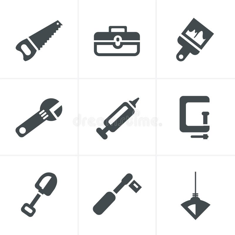 Basic - Tools and Construction Stock Illustration - Illustration of ...