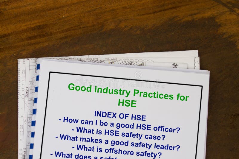 Basic training manual HSE stock photo. Image of business - 169719804