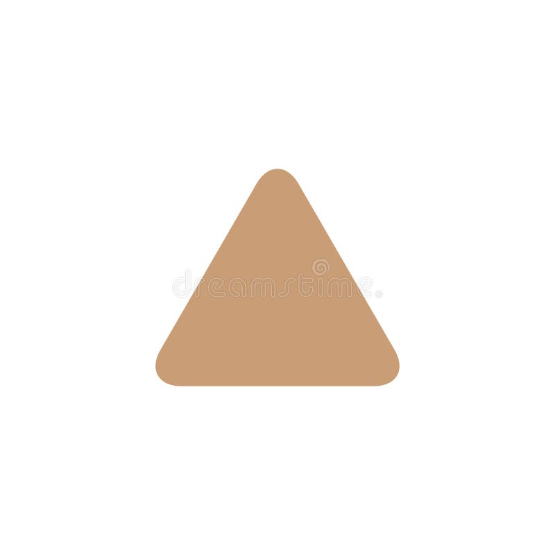 Basic Triangle Icon. Simple Geometrical Shape Stock Illustration ...
