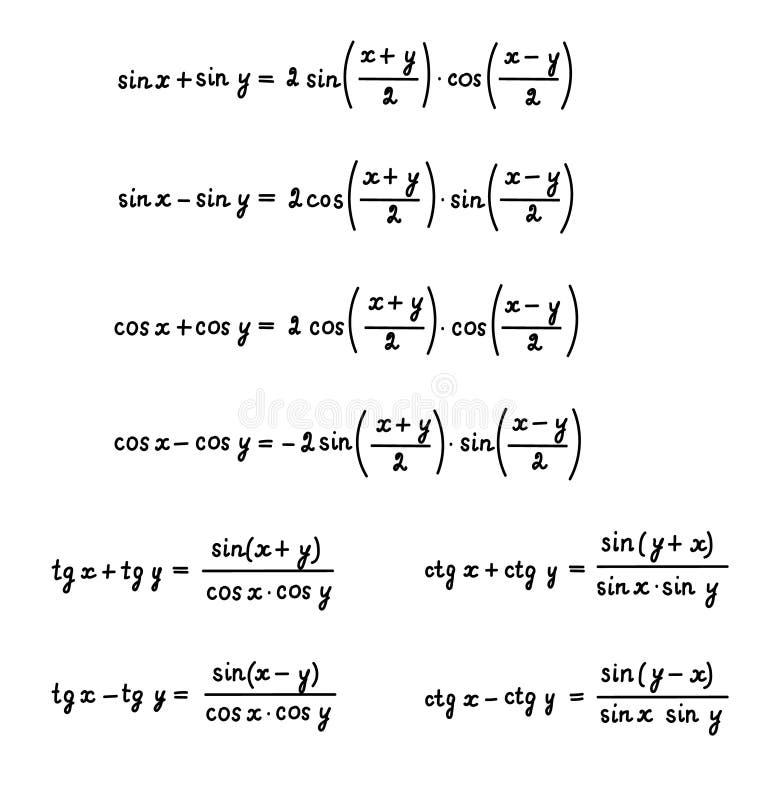 Trigonometric Identities Stock Illustrations – 23 Trigonometric ...