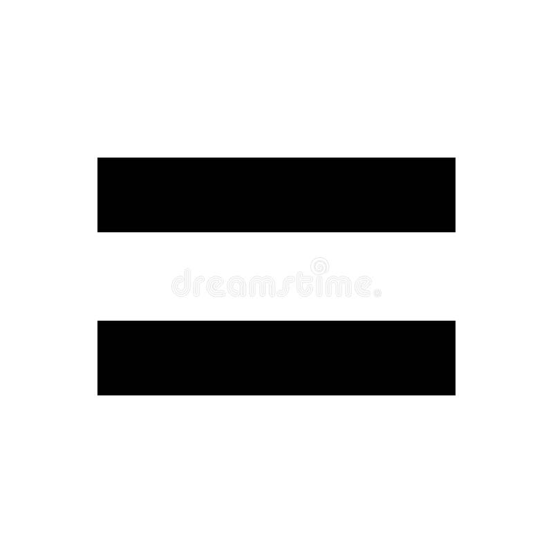 Equal sign icon design stock vector. Illustration of design - 281775079