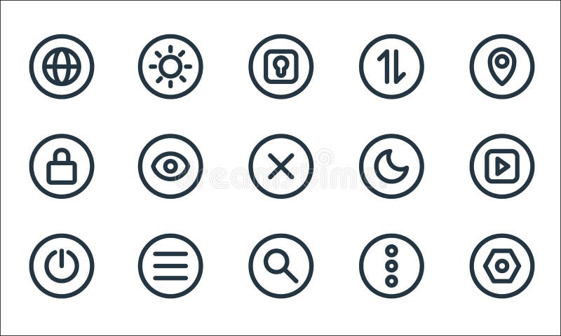 Off Icons Menu Stock Illustrations – 411 Off Icons Menu Stock ...