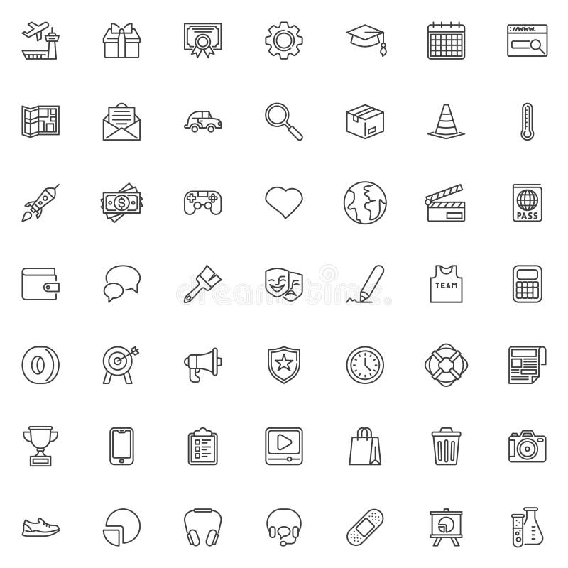 Basic Ui Icon Set Vector Graphics Stock Illustrations – 185 Basic Ui ...