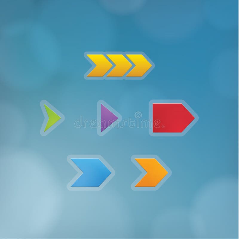 Basic Vector Arrows. Beveled Vector Buttons in Modern Design Stock ... Basic Vector Arrows. Beveled Vector Buttons in Modern Design Stock ...
