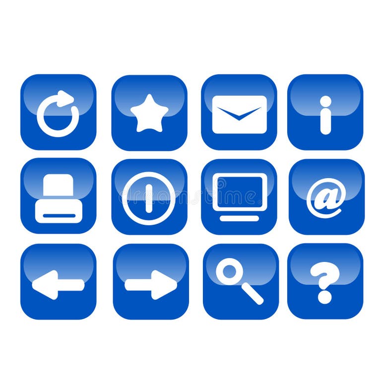 Basic web icons bold stock vector. Illustration of favorite - 7170685