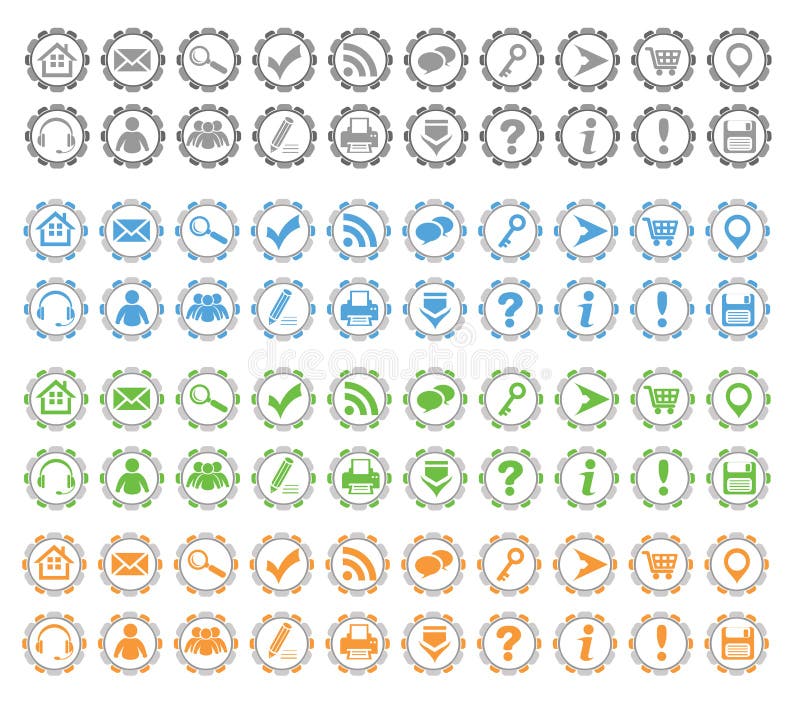 Web icons stock vector. Illustration of shape, keypad - 7479863