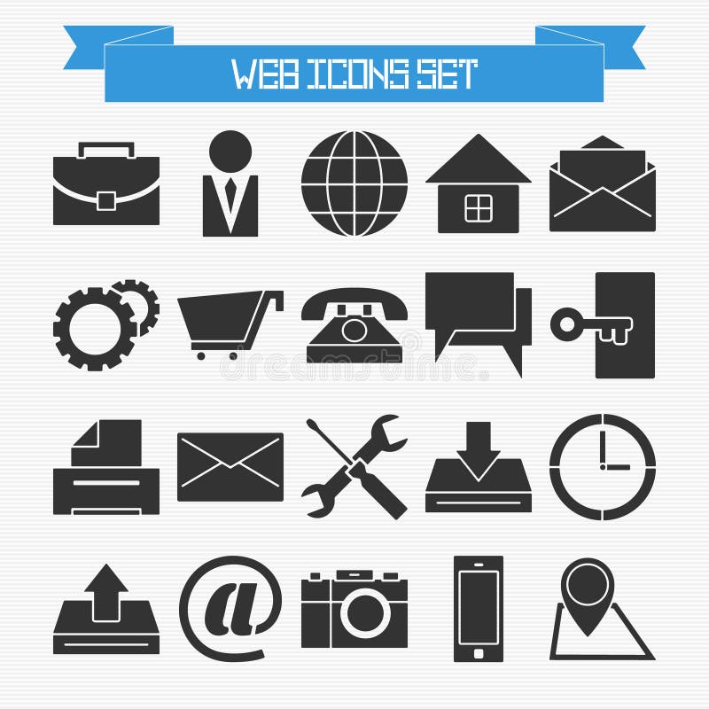 Basic Icons Set Stock Illustrations – 9,412 Basic Icons Set Stock ...