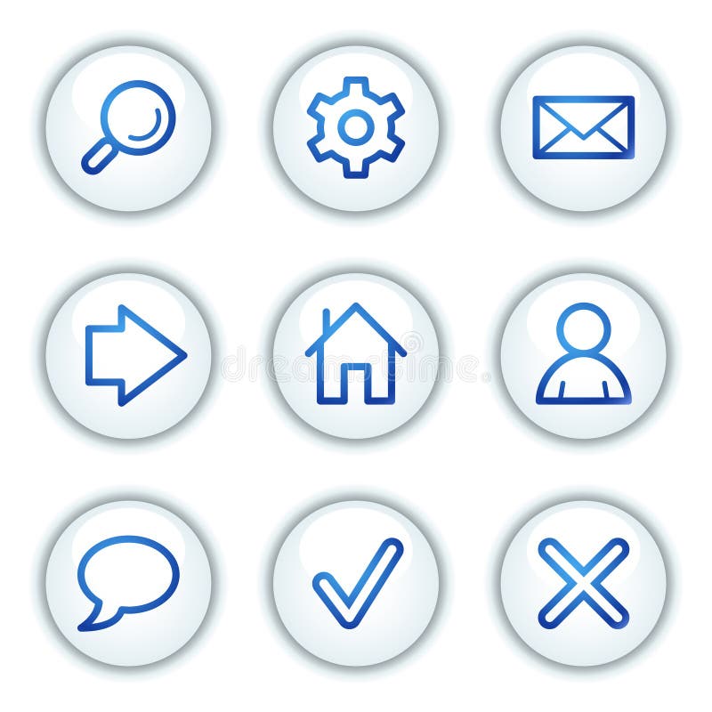 Circle basic web icons stock vector. Illustration of pink - 2769818