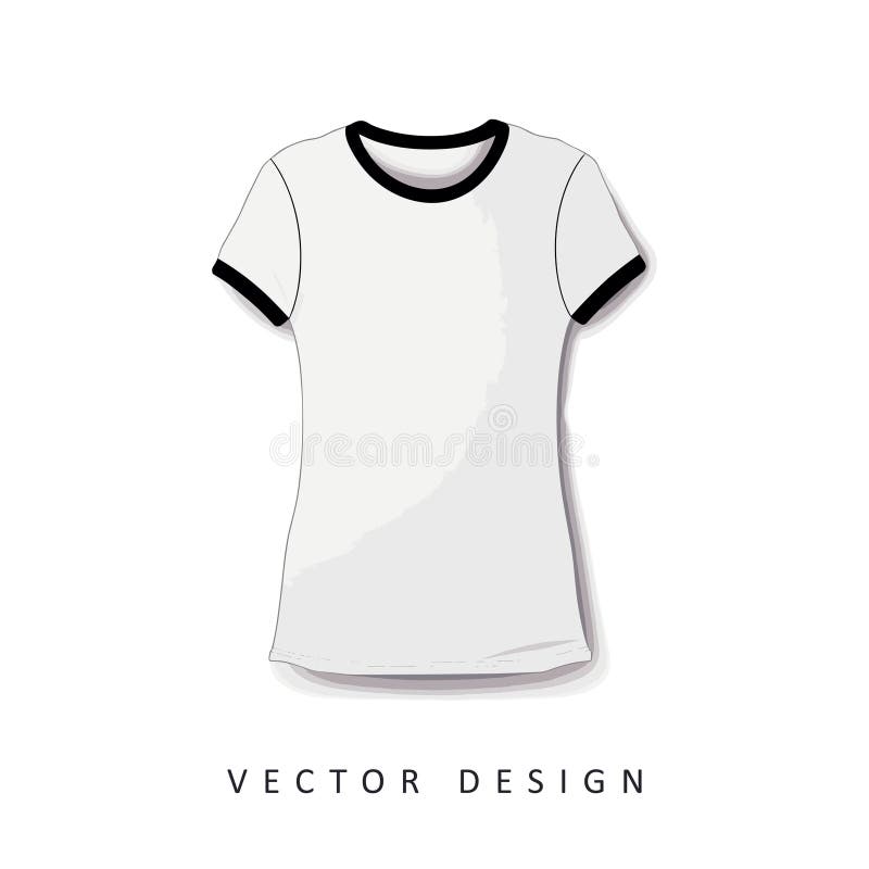 Basic White Shirt Vector Design AI Generated Stock Vector ...