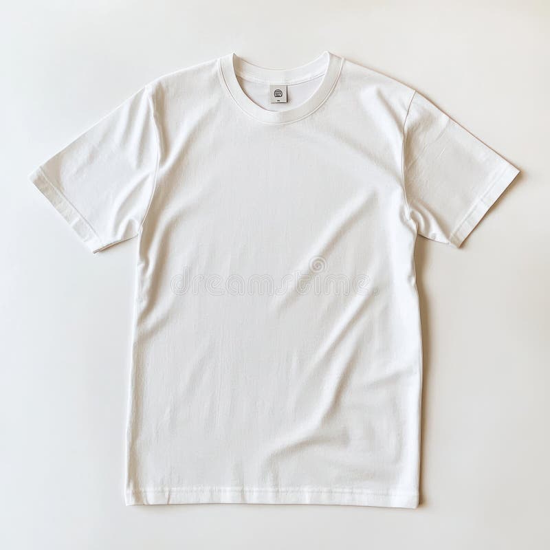 Basic White T-Shirt stock illustration. Illustration of basic - 340301075